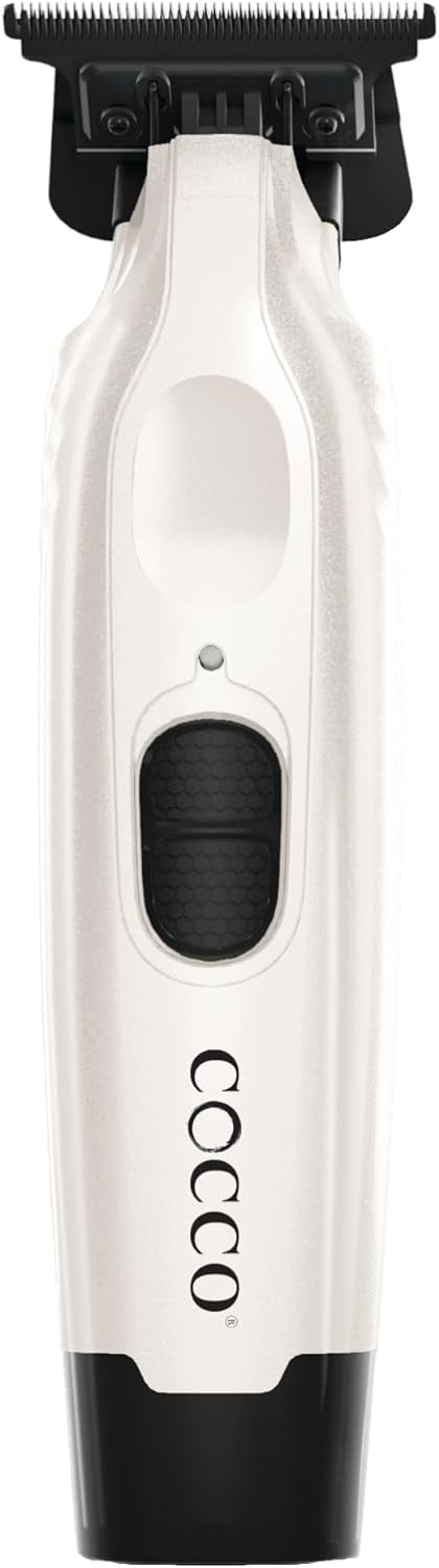 Cocco Hair Pro Veloce Pro Trimmer Pearl White All-Metal Cordless DLC ...
