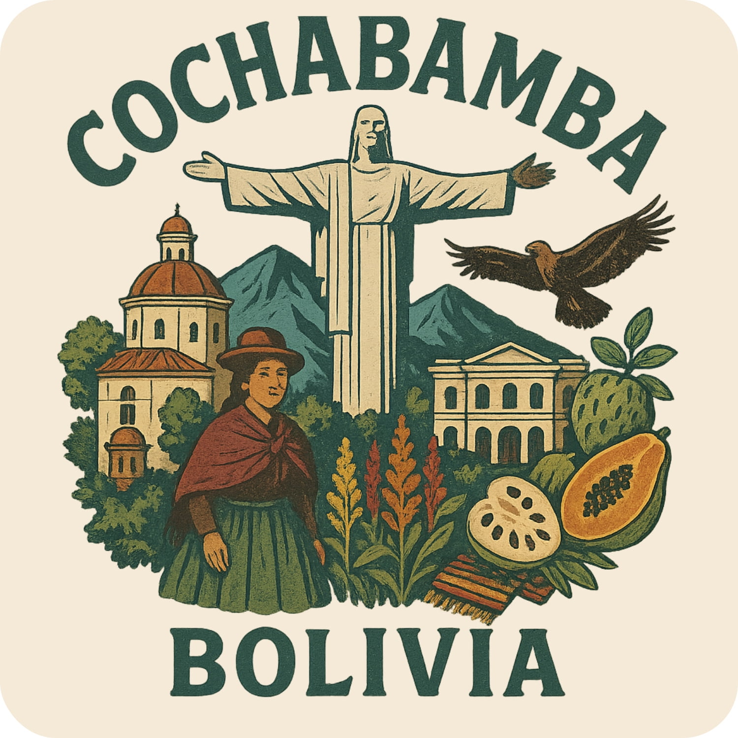 Cochabamba Bolivia Keepsakes Souvenir Vinyl Sticker – Destination ...