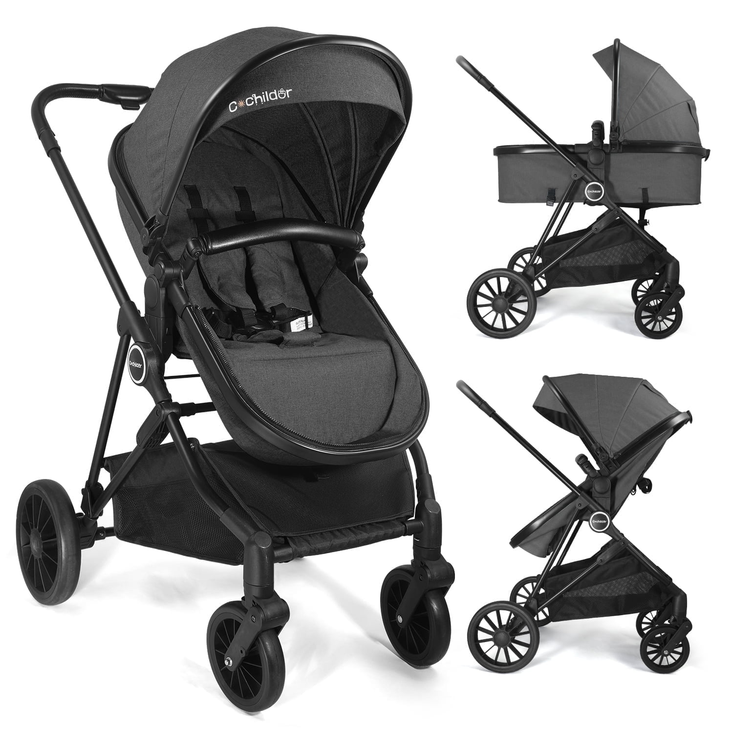 Cochildor Lite 2.0 Baby Stroller with Bassinet Mode - 3-Position ...