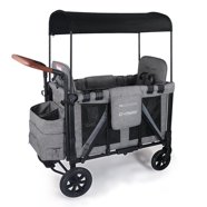 Wonderfold W4 4-Seater Quad Stroller Wagon, Multi-Function with Raised ...