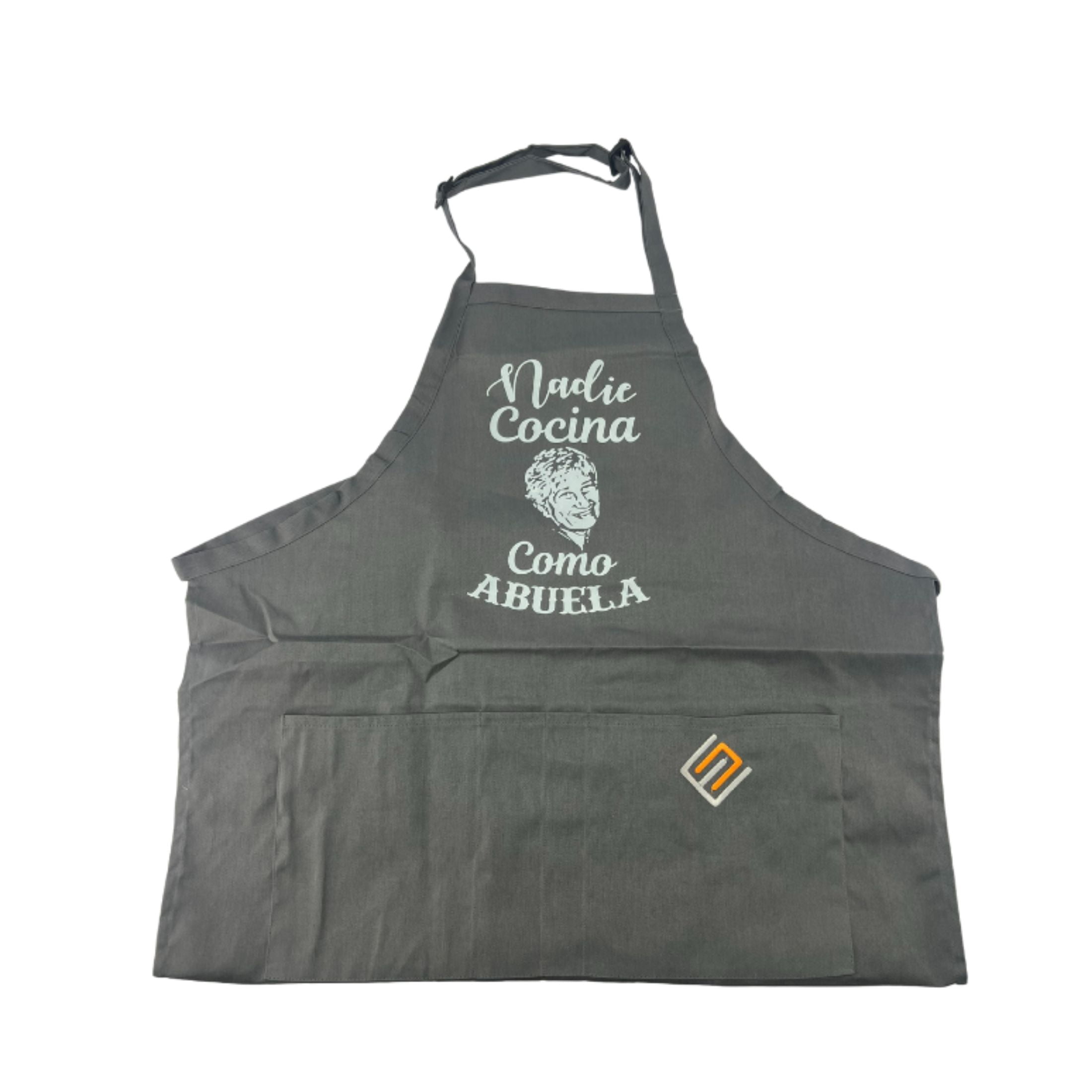 Cocina Criolla Gray Chef Apron with Pockets by Chef Edgardo Noel, Nadie ...