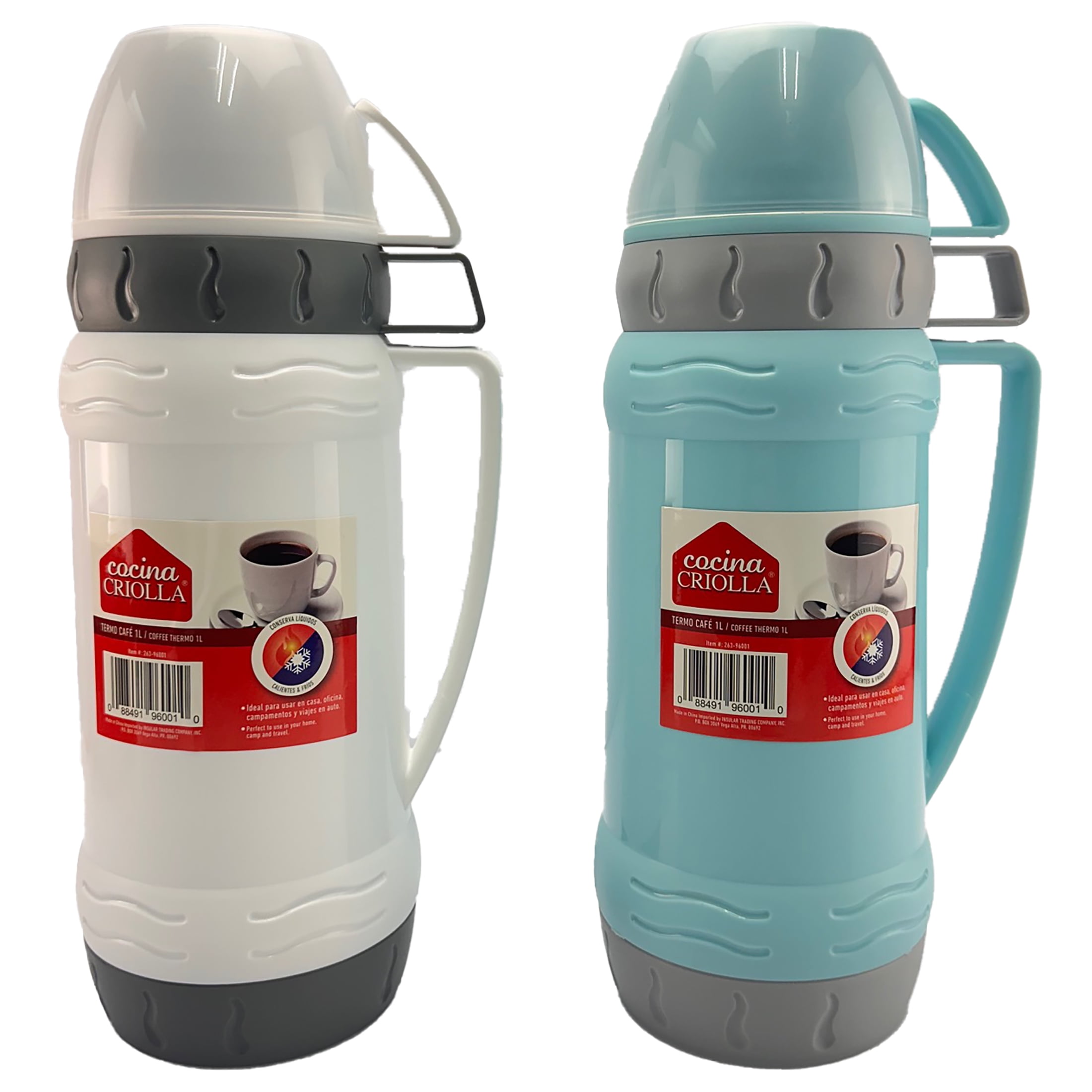 Cocina Criolla 1L Plastic Thermos - Walmart.com