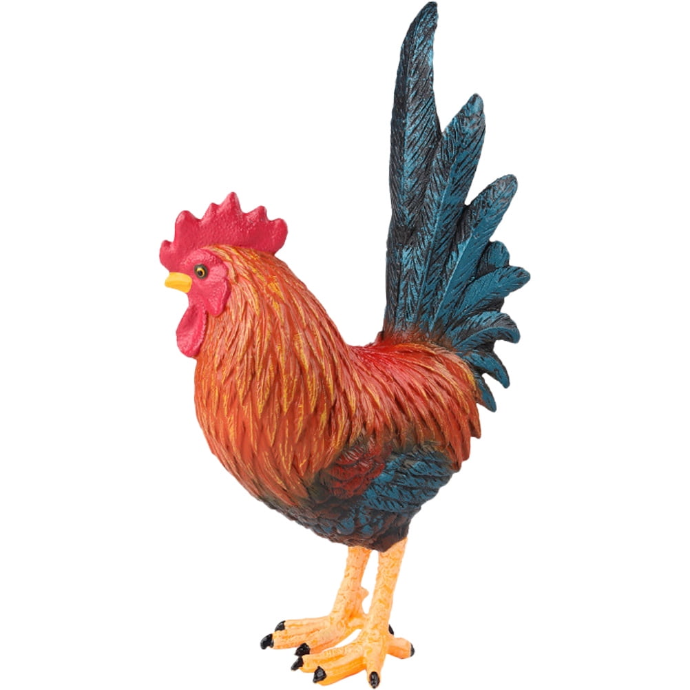 Cock Model Rooster Figurine Characteristics of Roosters Child - Walmart.com