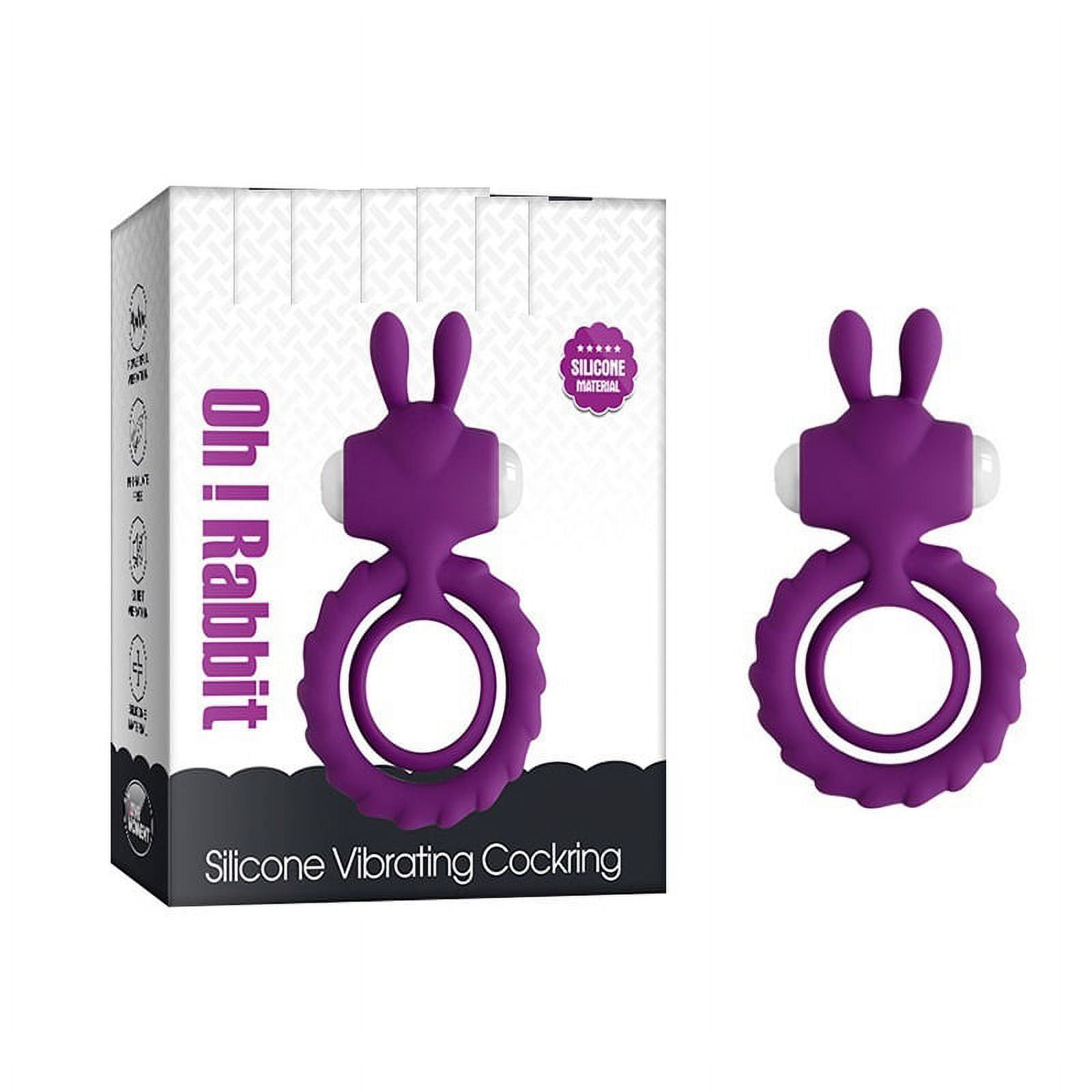 Cock Ring For Men Harder Longer Stronger Enhancing Rabbit Vibrator