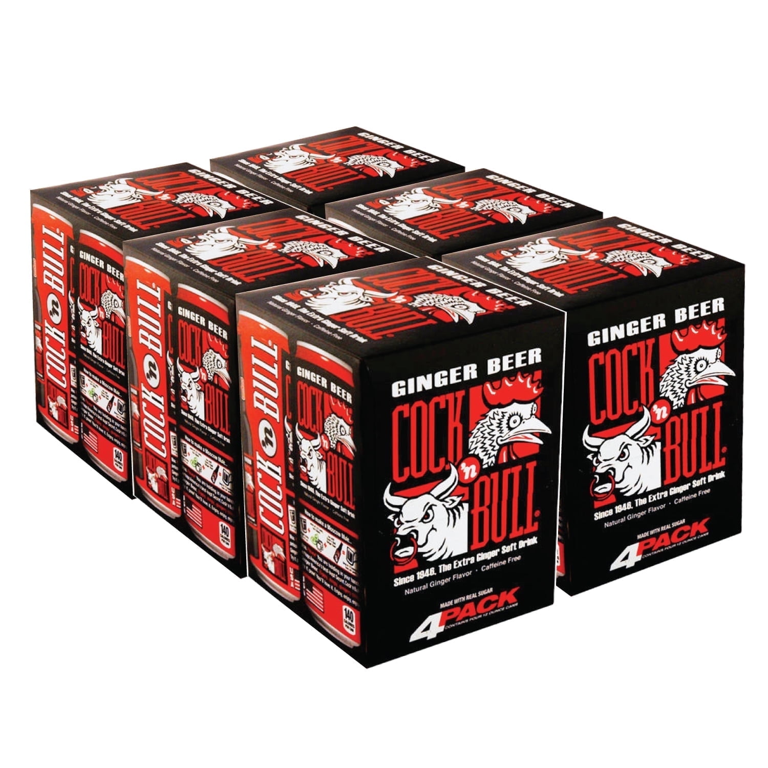 Cock 'n Bull Ginger Beer 24/12 fl. oz. (355ml) Can Case (24-Pack ...