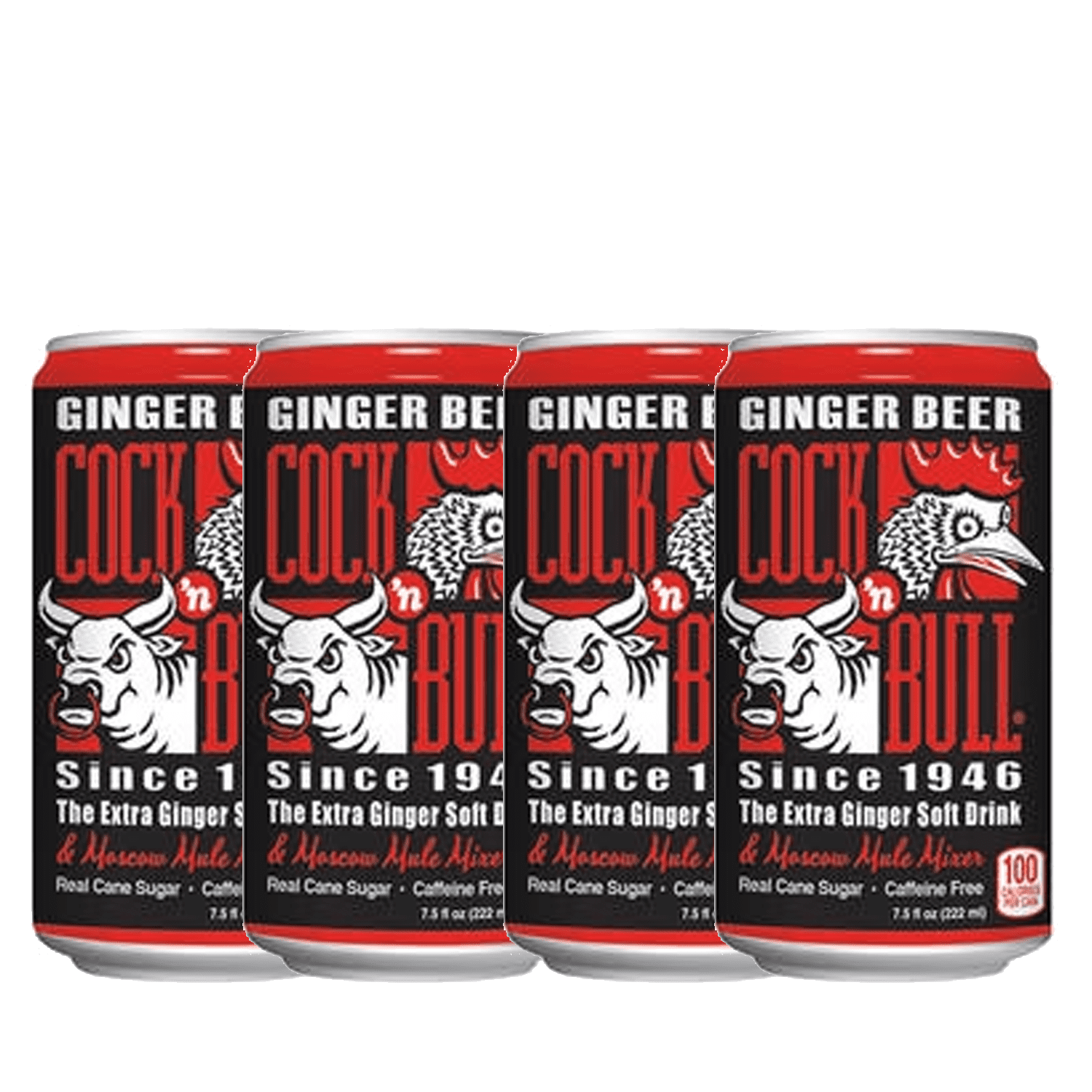 Cock n Bull Ginger Beer 4 Pack 7.5oz Soda Cans - Ideal Mixer for ...