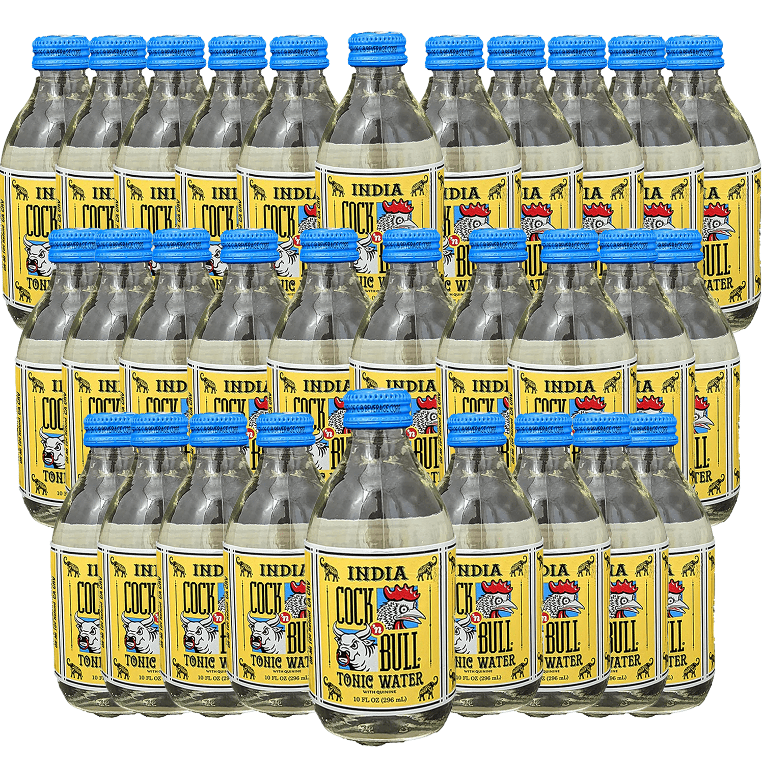 Cock n Bull Tonic Water 30 Pack 10oz Soda Bottles - Ideal Mixer for ...
