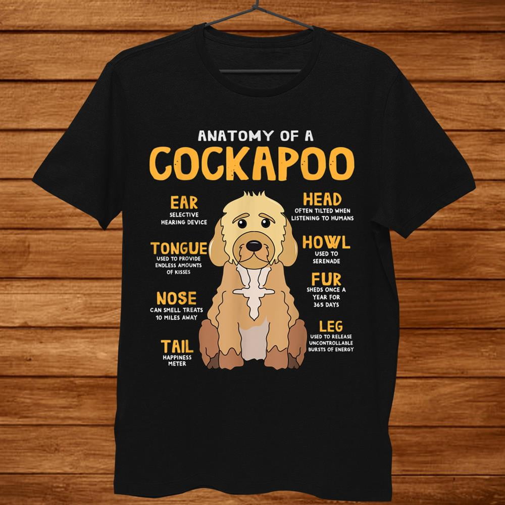 Cockapoo Anatomy Funny Dog Mom Dad Cute Shirt - Walmart.com