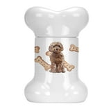 Cockapoo Brown Bone Shaped Treat Jar - Walmart.com
