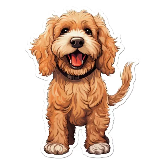 Cockapoo Labradoodle Sticker Phone Decal Water Bottle Stickers Car ...