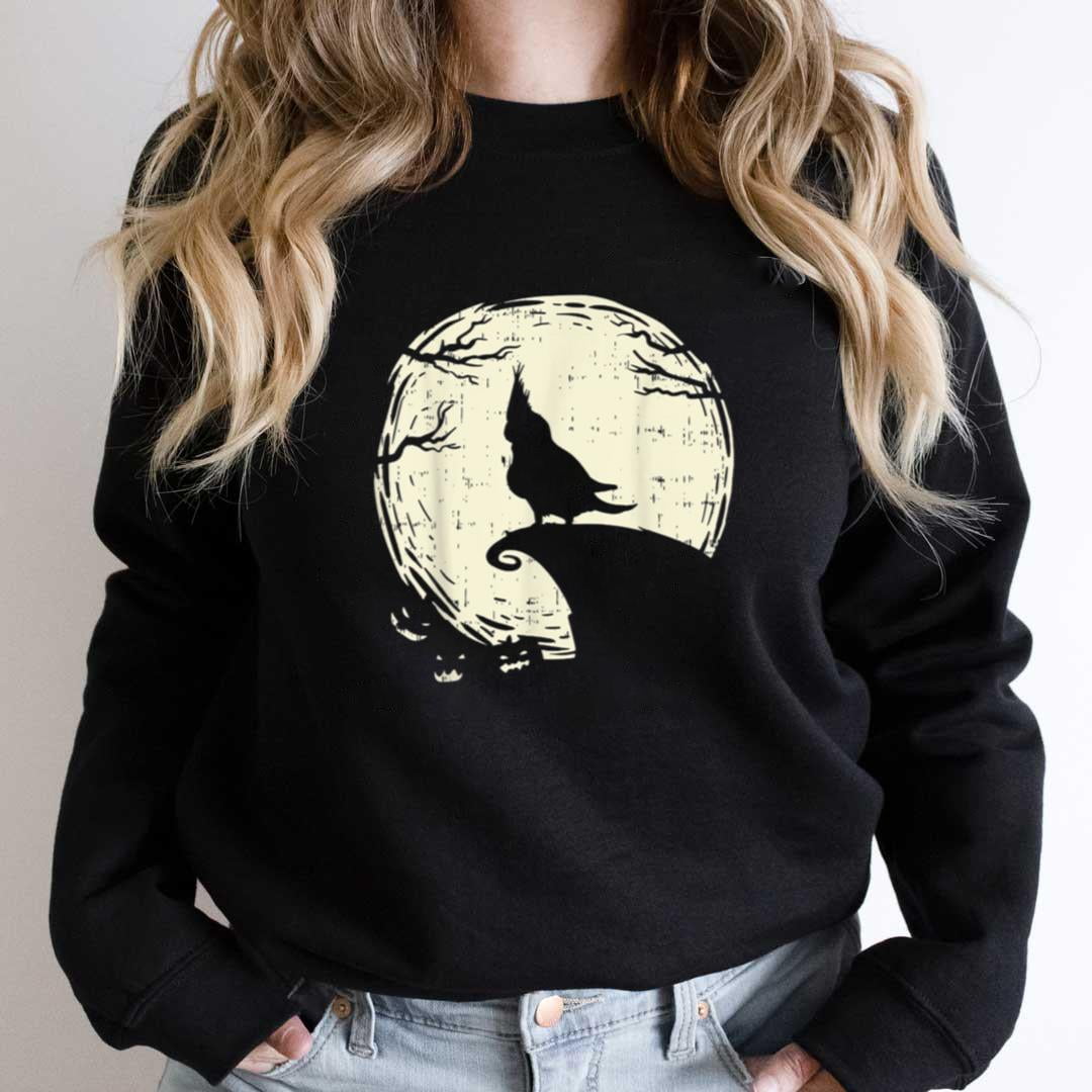 Cockatiel Bird Moon, Funny Vintage Halloween Animal Bird Lover SW21959 ...