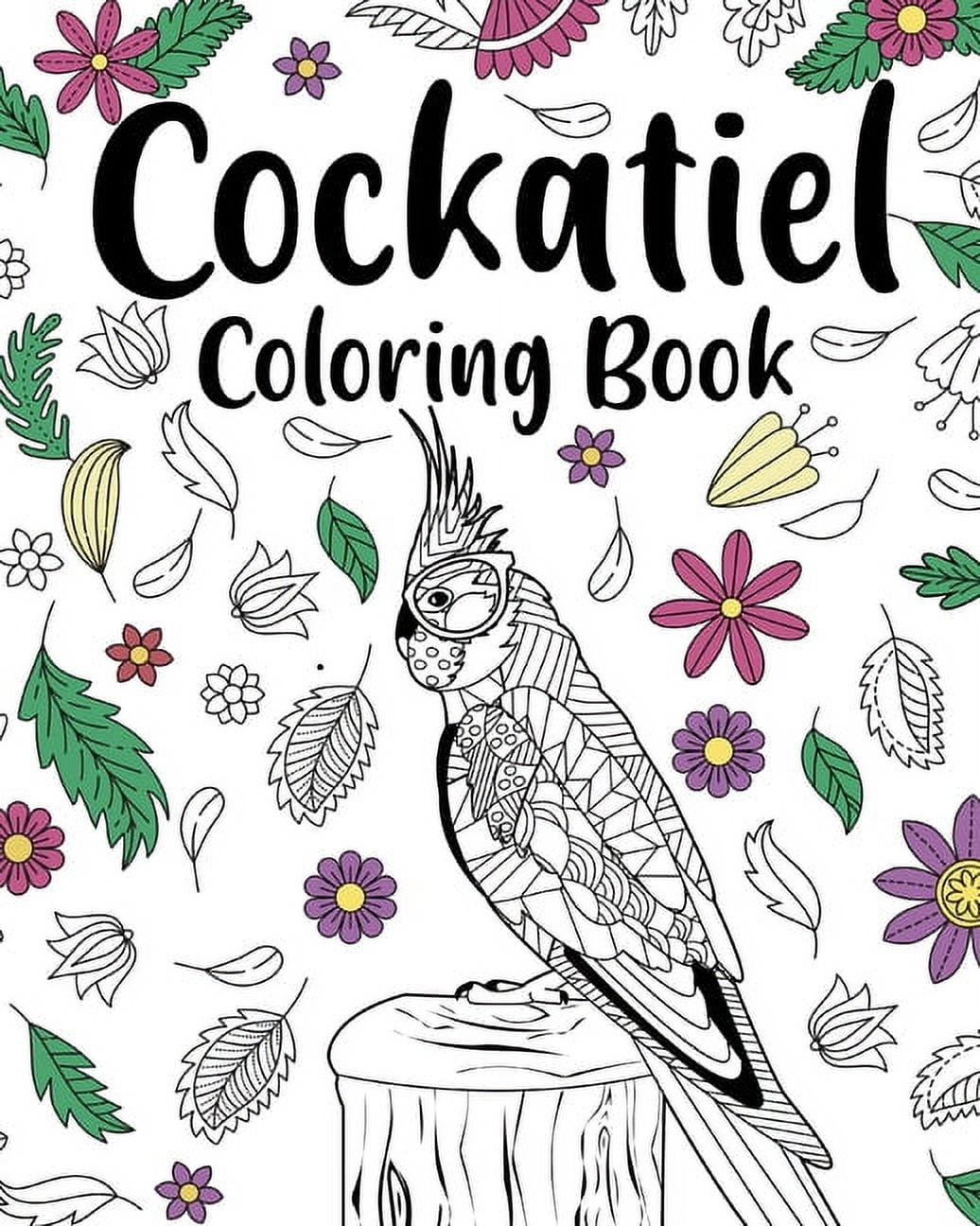 Cockatiel Coloring Book: Activity Coloring Books, Floral Mandala ...