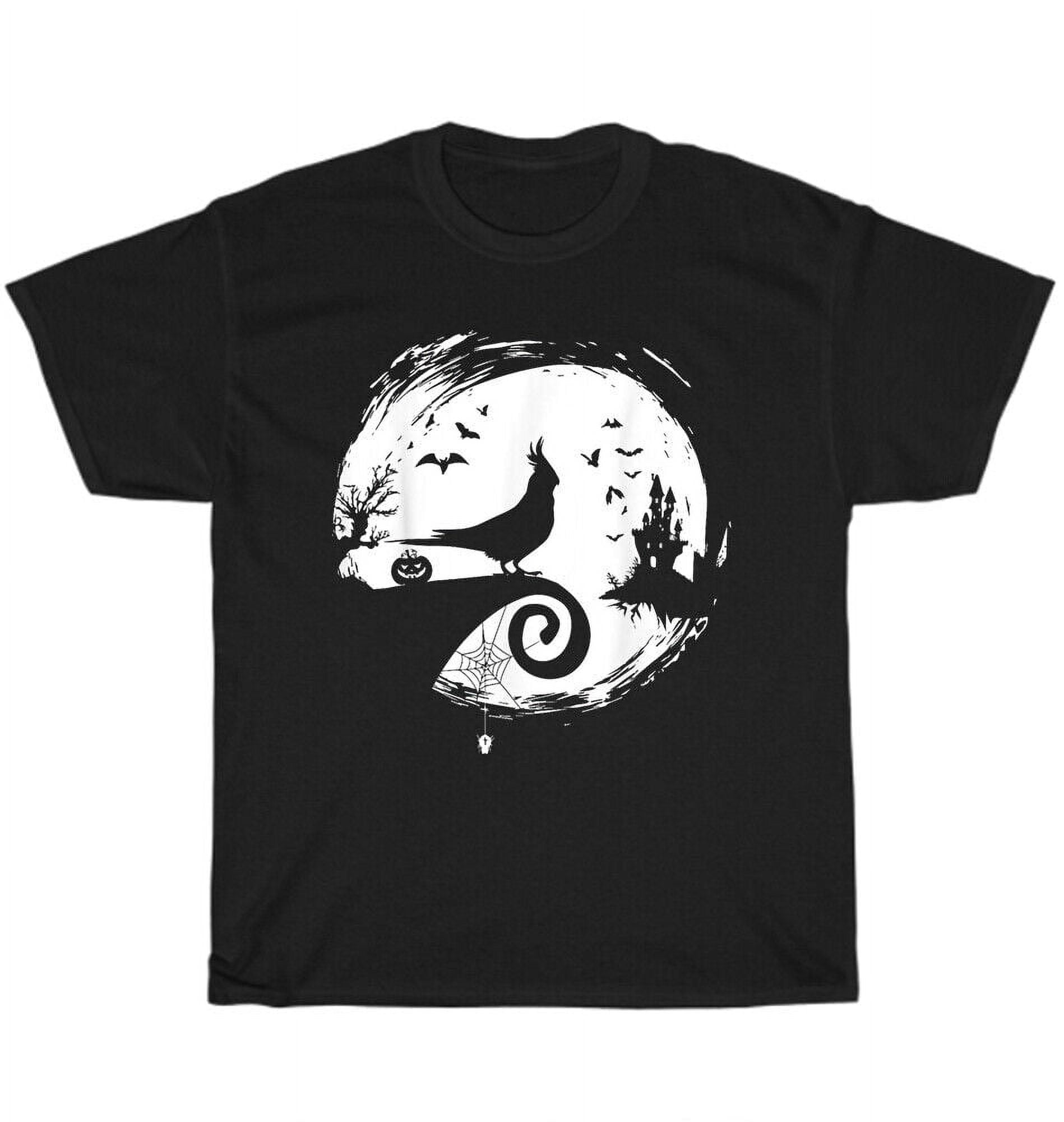 Cockatiel Halloween Costume Moon Silhouette Creepy T-Shirt Unisex Funny ...