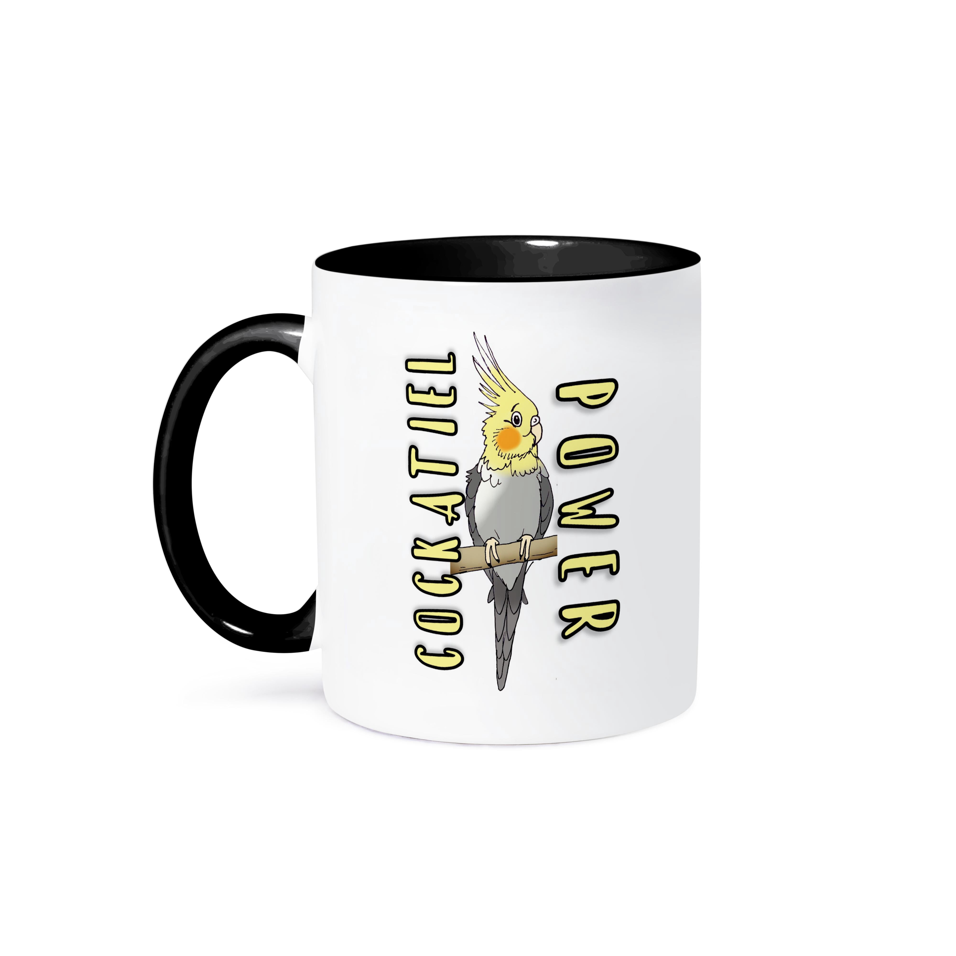 3drose, Cockatiel Power, 15oz Two-tone Black Mug - Walmart.com