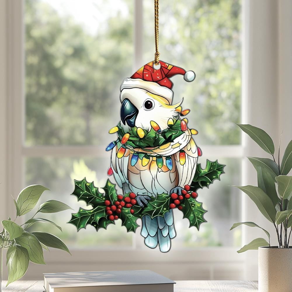 Cockatoo Acrylic Suncatcher Window Hanging, Cockatoo Ornaments ...