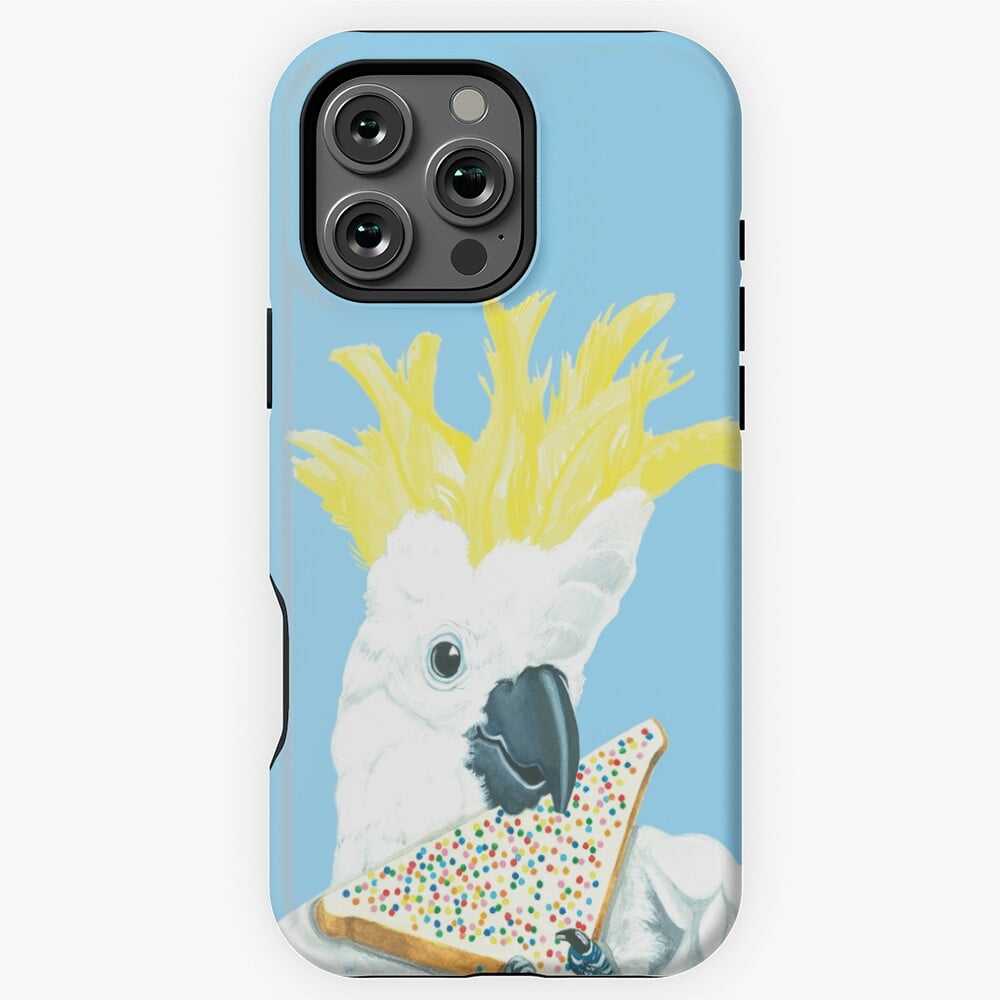 Cockatoo’s Fairy Bread Feast Fun Bird Art Phone Case Compatible iPhone ...