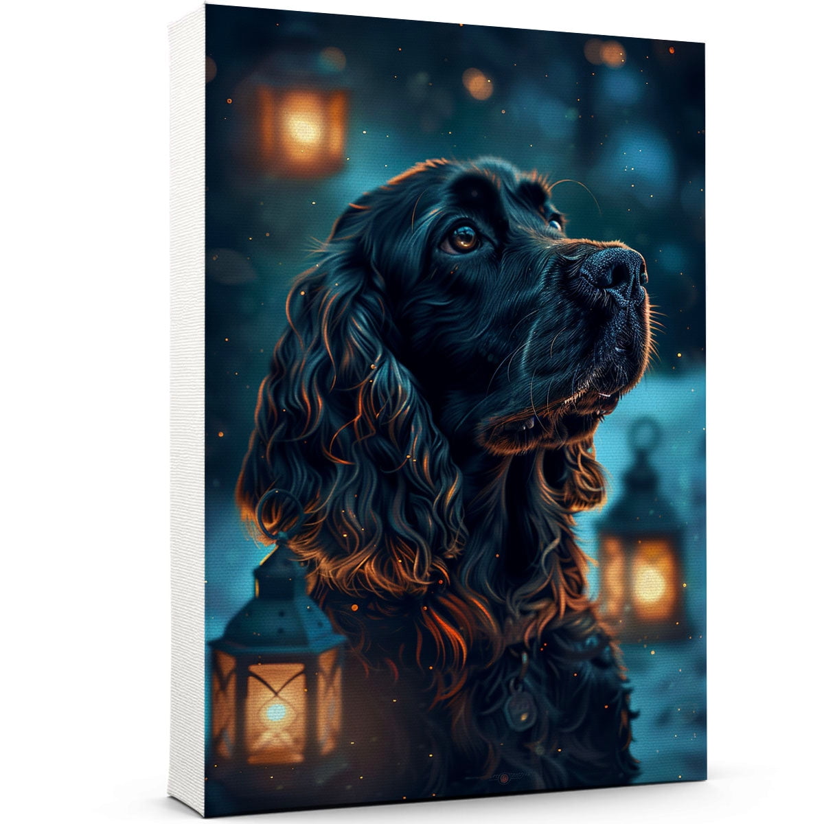 Cocker Spaniel Artwork Dog Colorful Poster - Cocker Spaniel Dog Canvas ...