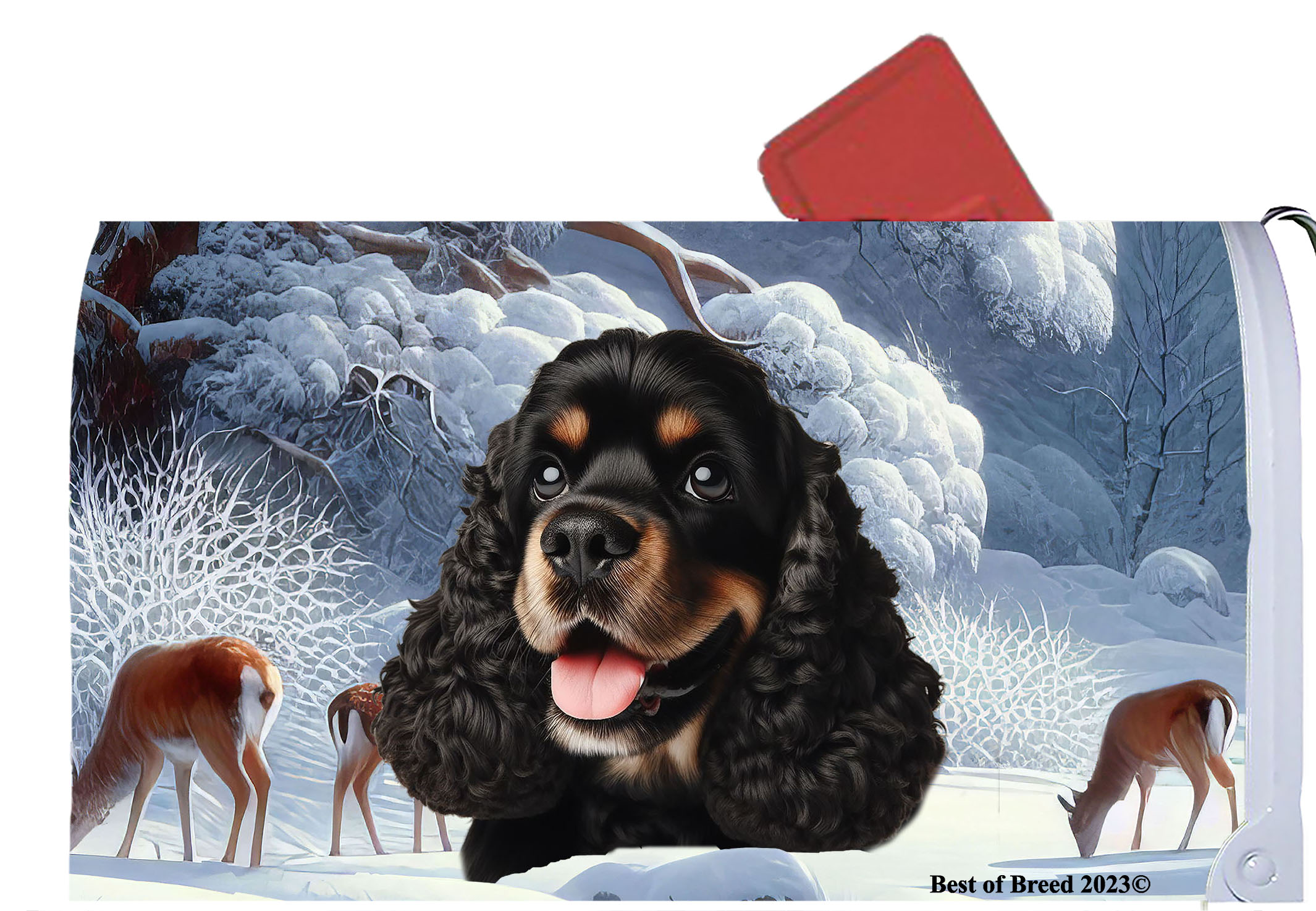Cocker Spaniel Black/Tan - Best of Breed Winter Wonderland Dog Breed ...