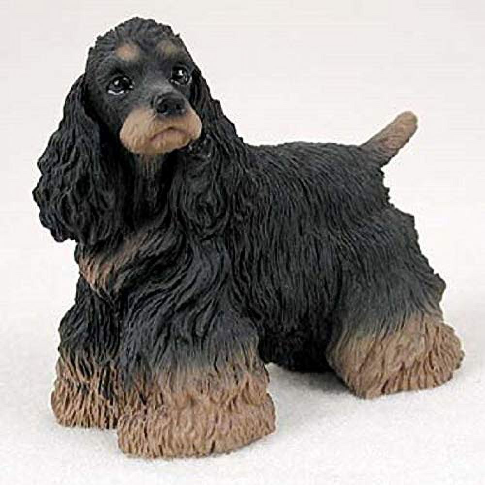 Cocker Spaniel Black & Tan Standard Figurine - Walmart.com