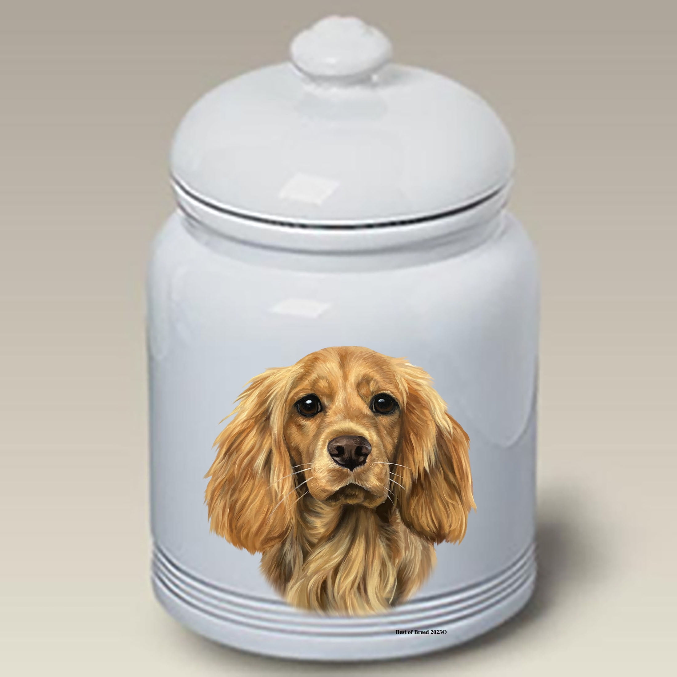 Cocker Spaniel Buff - Best of Breed Dog and Cat Treat Jars - Walmart.com