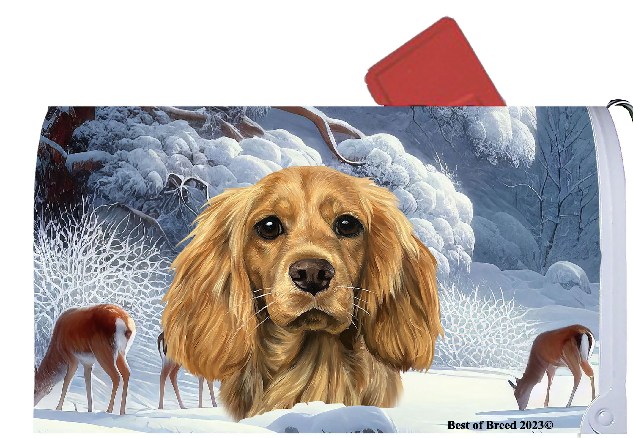Cocker Spaniel Buff - Best of Breed Winter Wonderland Dog Breed Mail ...