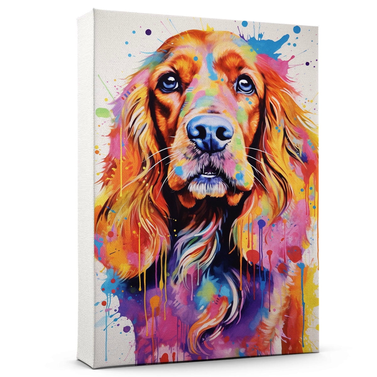 Cocker Spaniel Canvas Wall Art Famous Oil Paintings Monets Watercolor ...