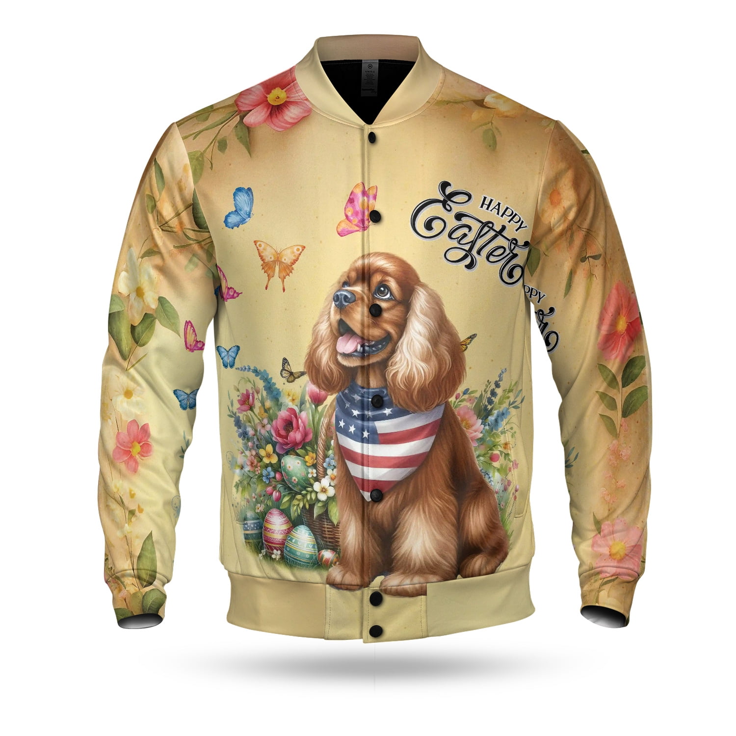 Cocker Spaniel Celebrates Spring and Enjoys a Happy Easter All Over ...