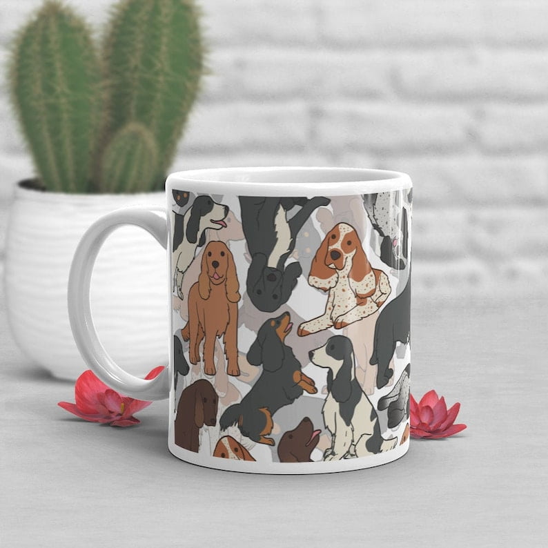 Cocker Spaniel Coffee Mug, Cute Dog Gift, English Cocker Mom, Dad, Pet ...