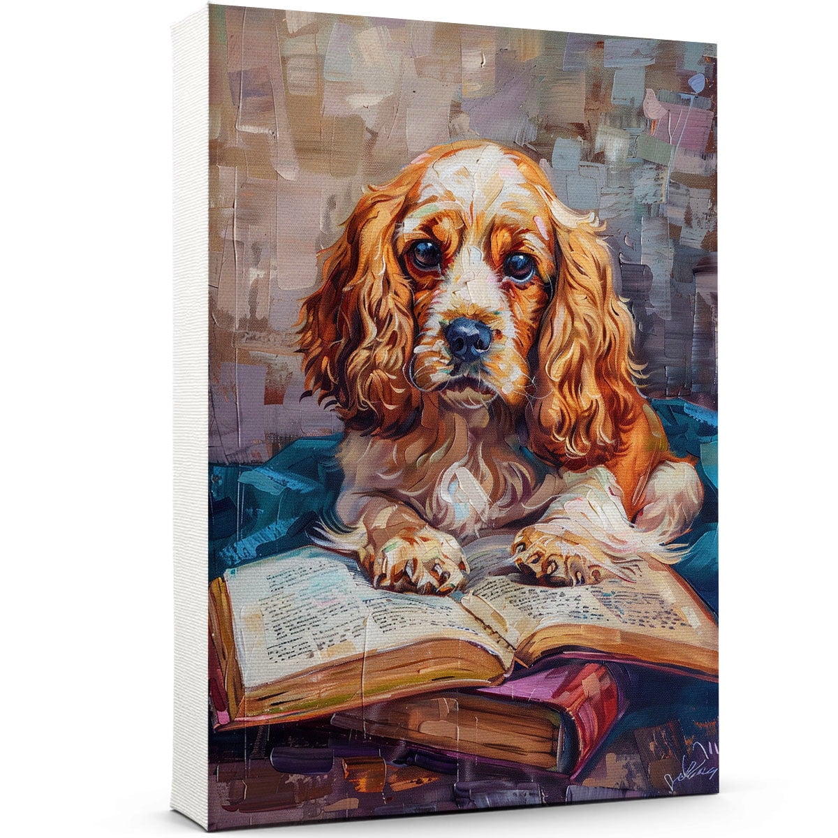 Cocker Spaniel Decor Poster Unframe, Cocker Spaniel Dog Canvas Wall Art ...