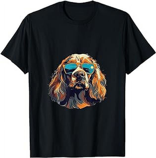 Cocker Spaniel Dog Breed Pet with Sunglasses Cute Graphic T-Shirt ...