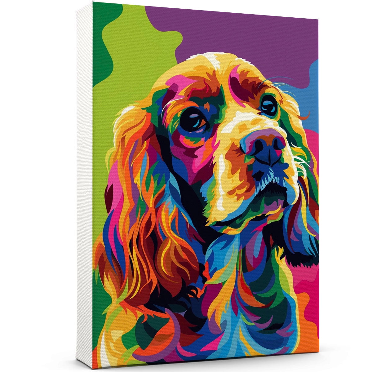 Cocker Spaniel Dog Canvas Wall Art Poster Prints Colorful Pop Animal ...