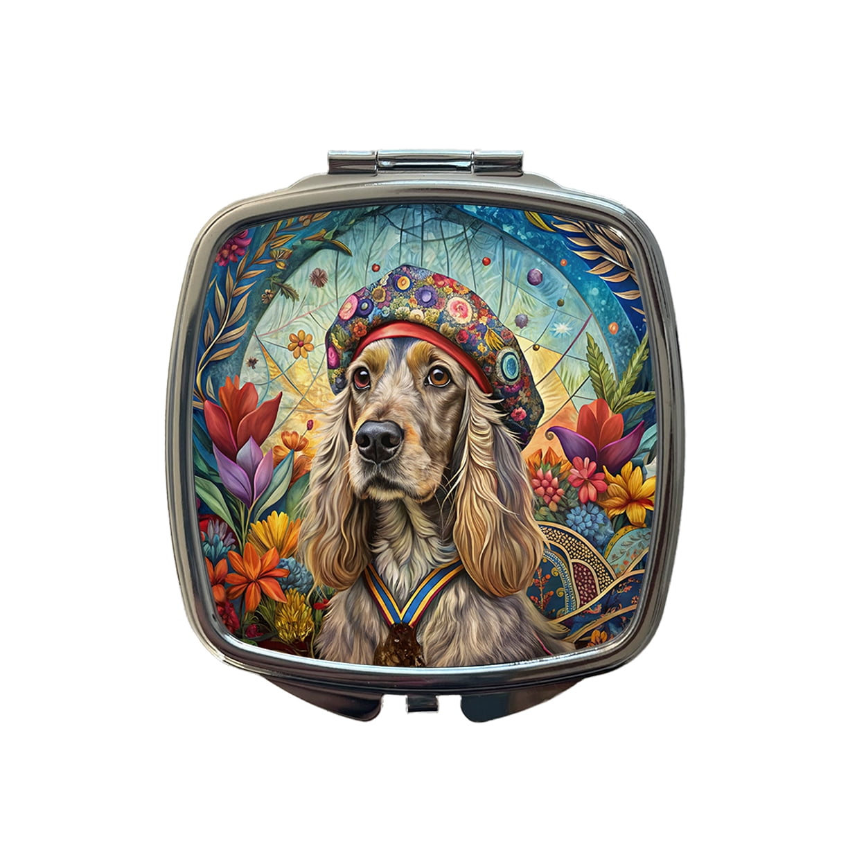 Cocker Spaniel Dog French Bohemian Art Travel Makeup Handbag Purse ...