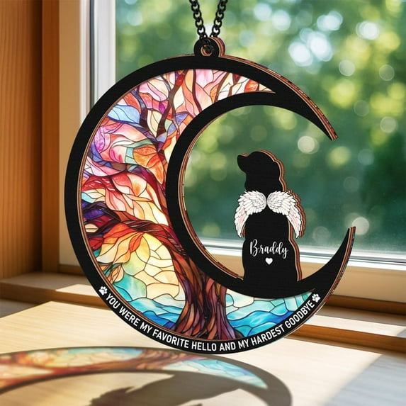 Cocker Spaniel Dog Memorial Suncatcher Gift - Pet Loss Ornament ...