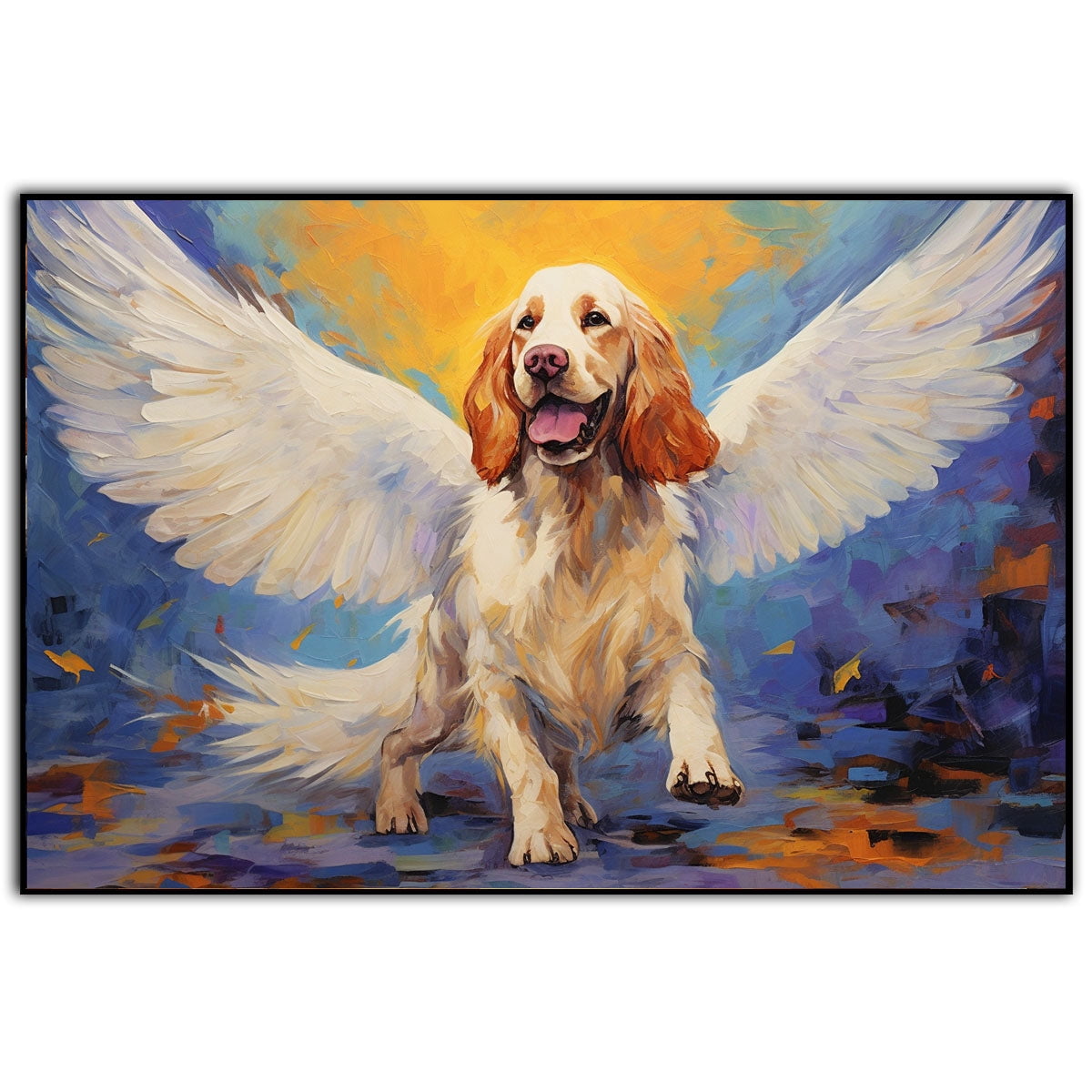 Cocker Spaniel Dog Painting Memorial Canvas, Dog Breeds Canvas, Pet ...