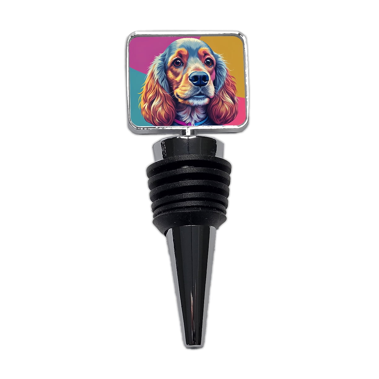 Cocker Spaniel Dog Pop Art Wine Bottle Stopper Cap Plug - Walmart.com