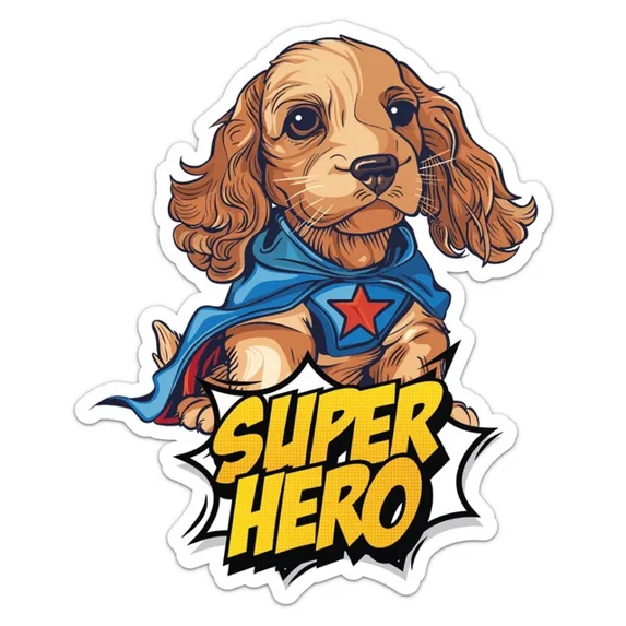 Cocker Spaniel Dog Sticker Phone Decal Water Bottle Stickers Car Decals ...
