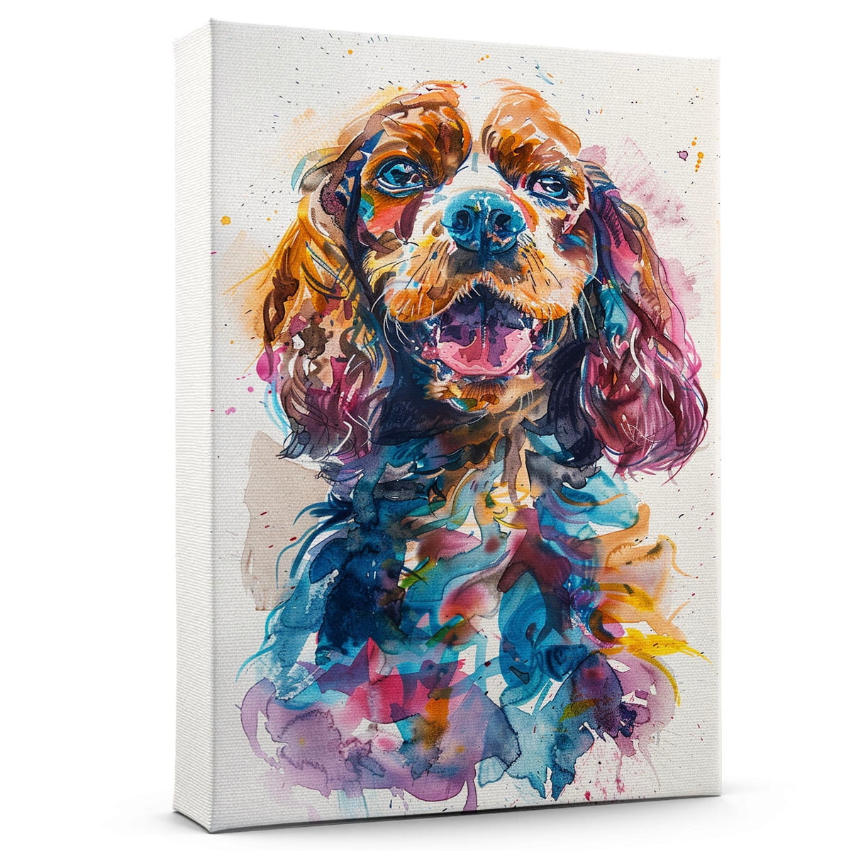 Cocker Spaniel Dog Wall Art Animal Oil Painting On Canvas Poster Dog ...