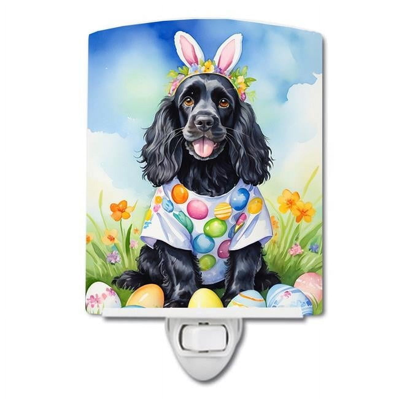 Cocker Spaniel Easter Egg Hunt Ceramic Night Light 4 in x 6 in ...