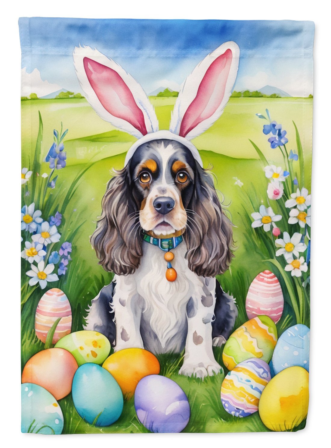 Cocker Spaniel Easter Egg Hunt House Flag 28 in x 40 in - Walmart ...