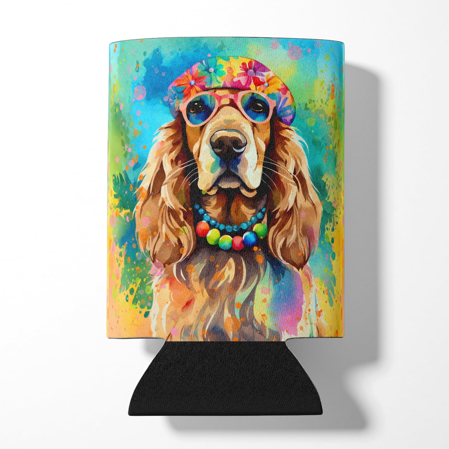 Cocker Spaniel Hippie Dawg Can or Bottle Hugger 3 in x 5 in - Walmart.com