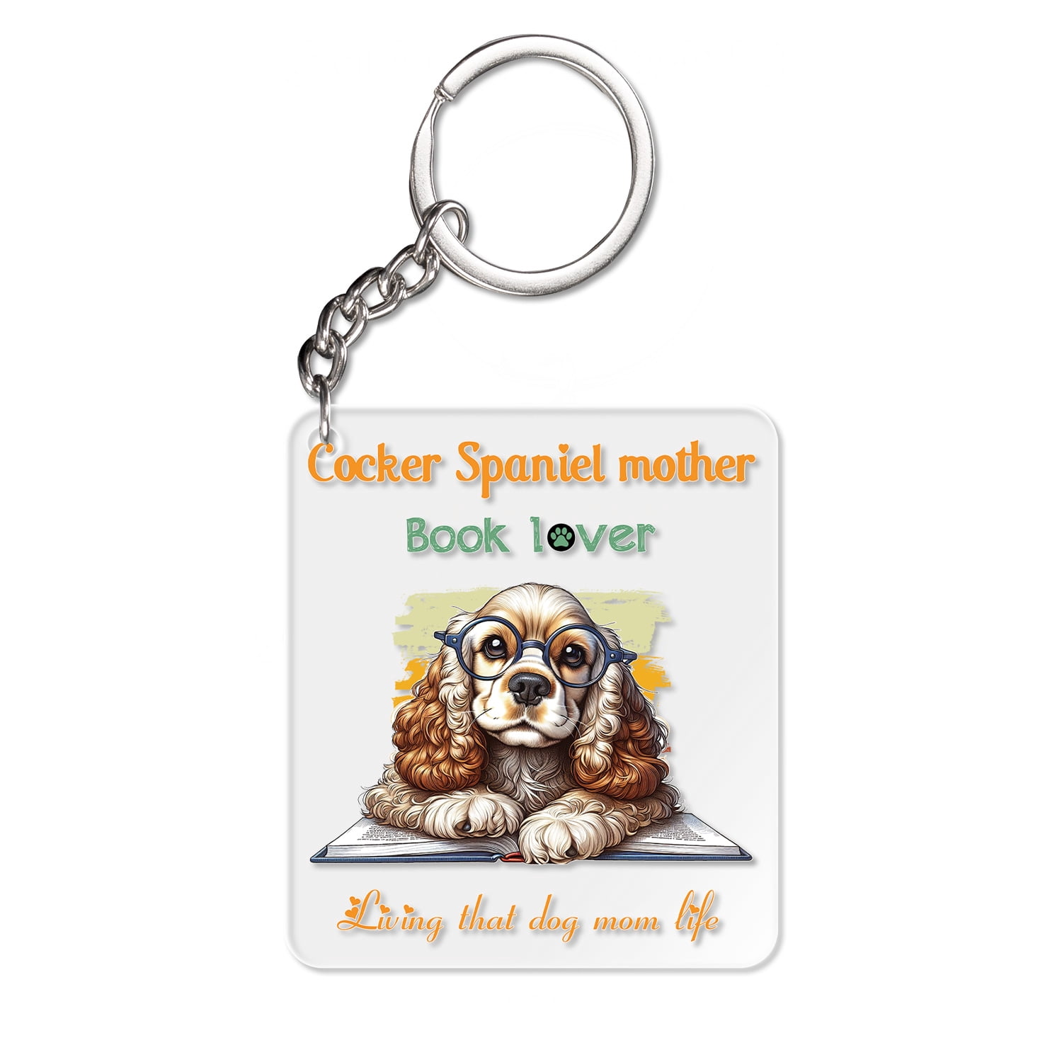 Cocker Spaniel Mother Book Lover Living That Dog Mom Life Happy Mother ...