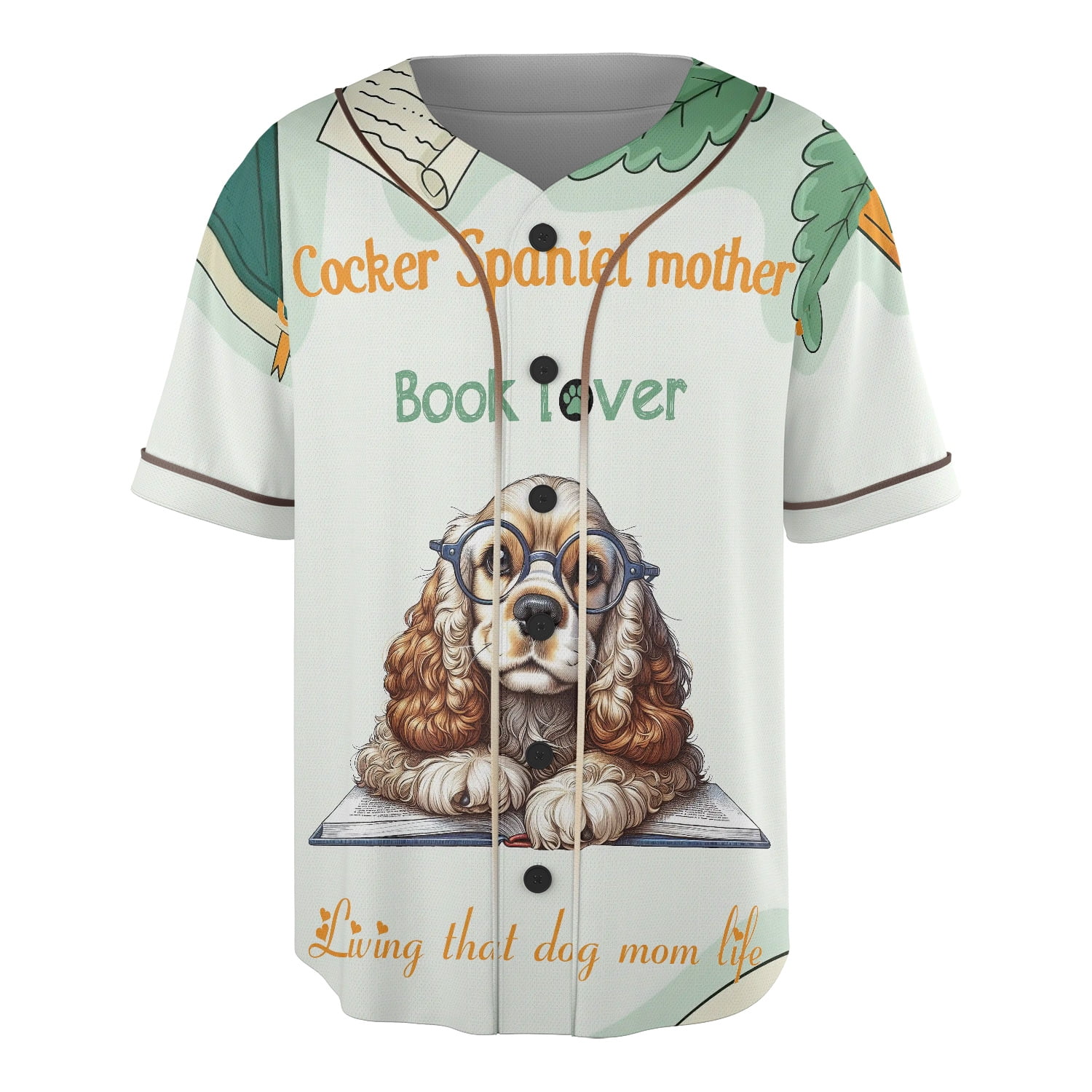 Cocker Spaniel Mother Book Lover Living That Dog Mom Life Happy Mother ...