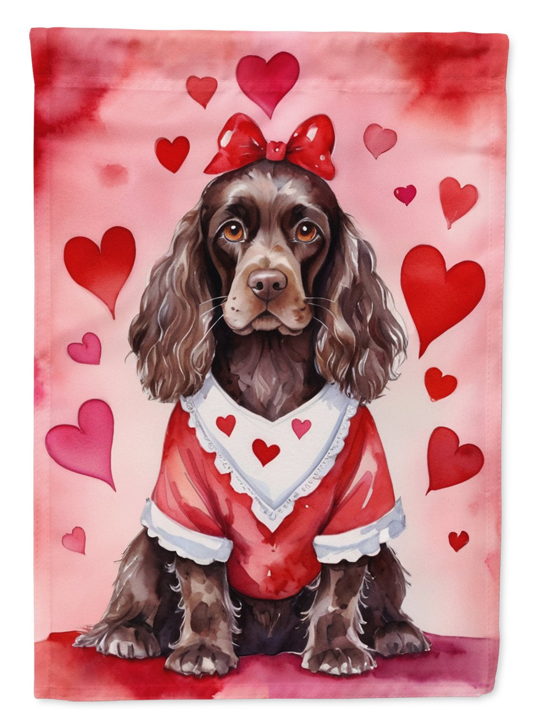 Cocker Spaniel My Valentine House Flag 28 in x 40 in - Walmart.com