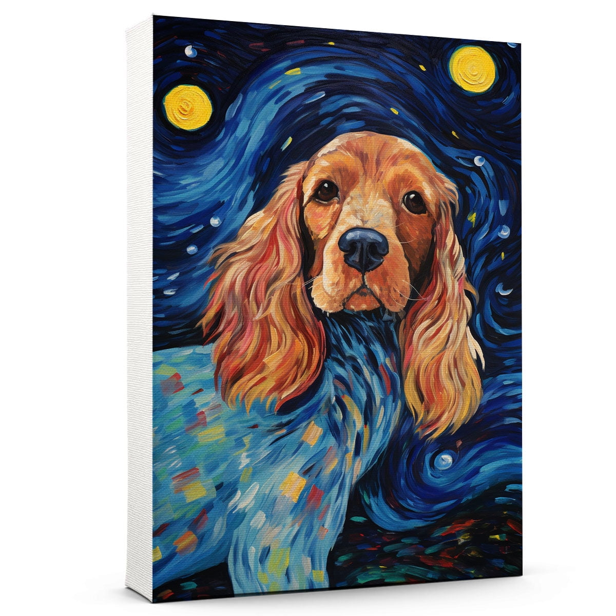 Cocker Spaniel Paintings Canvas for Wall Decorations - Paintings Starry ...