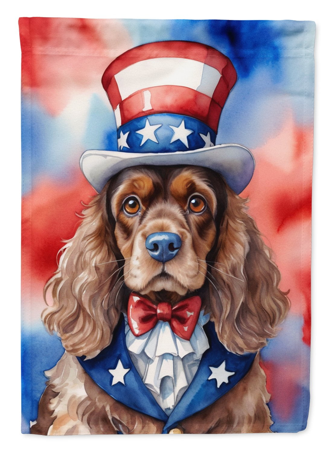 Cocker Spaniel Patriotic American House Flag 28 in x 40 in - Walmart.com