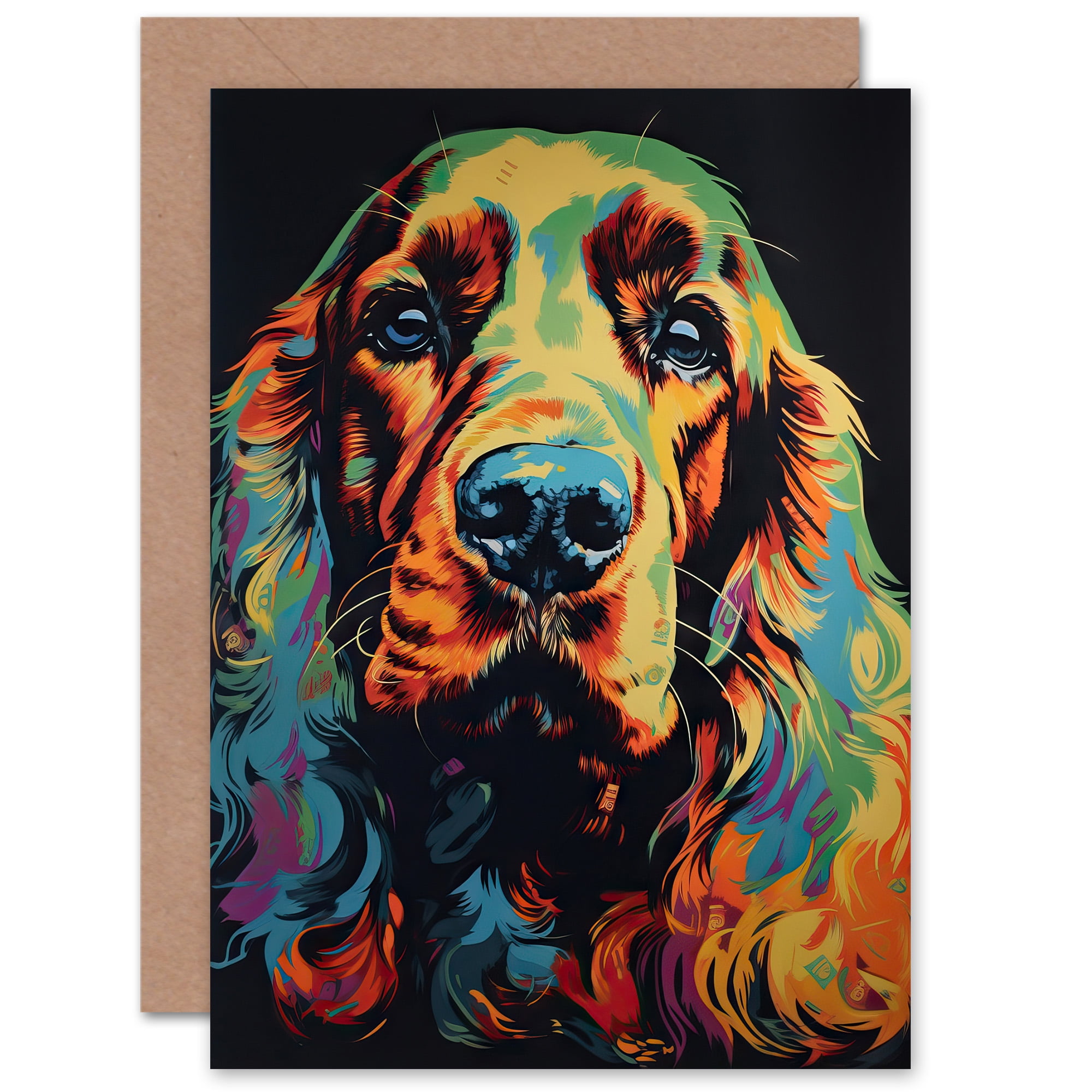 Cocker Spaniel Pet Dog Lover Portrait for Him or Her Man Woman Birthday ...