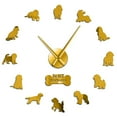 Cocker Spaniel Pet Dog Silhouette Frameless Wall Clock Stickers, DIY ...