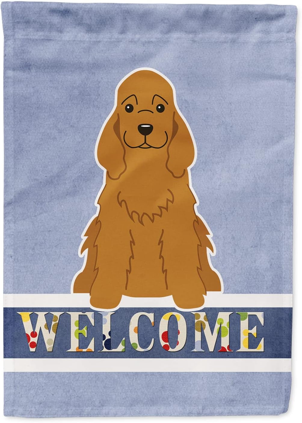 Cocker Spaniel Red Welcome Garden Flag Mailbox Flag Decorative Yard ...
