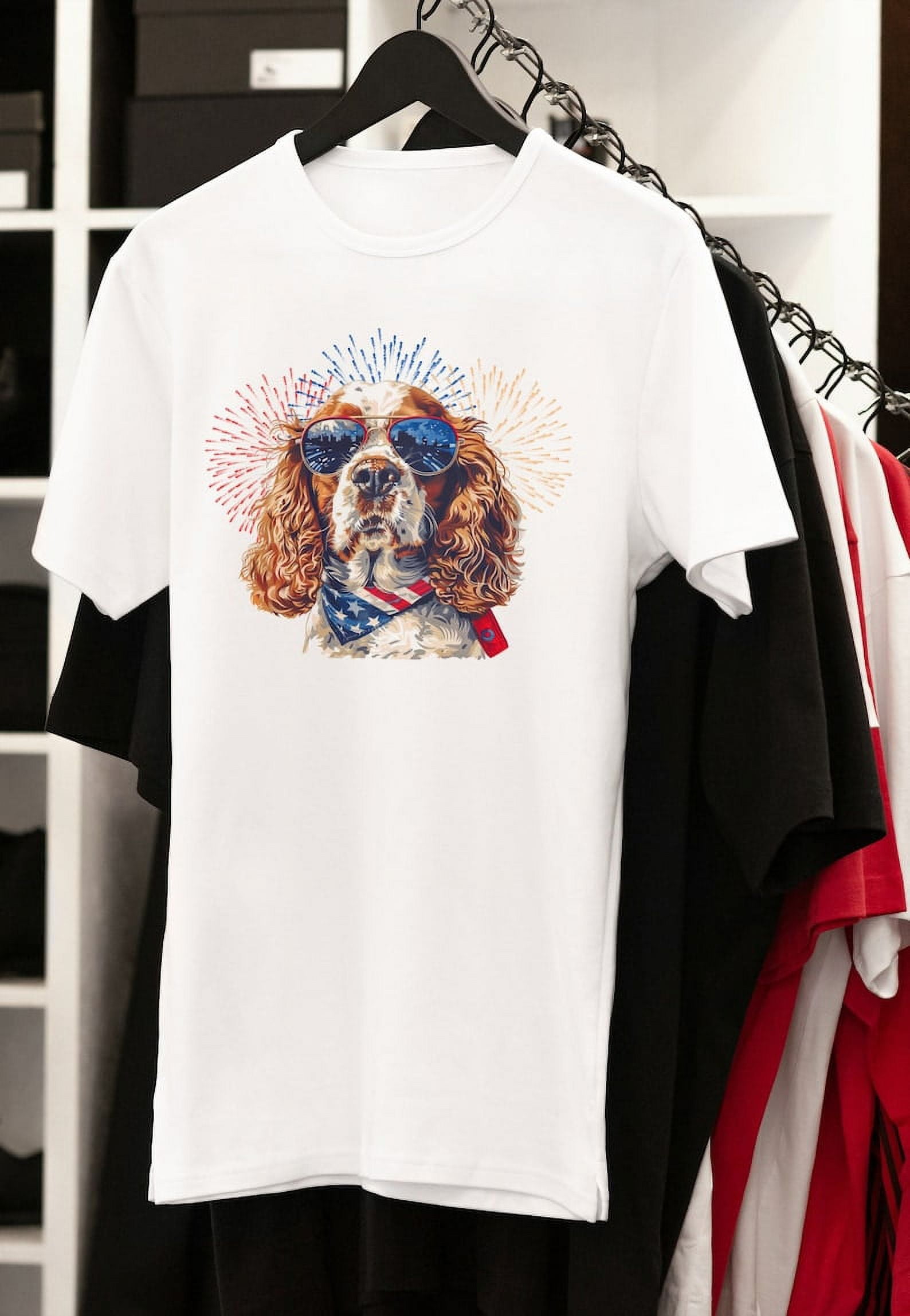 Cocker Spaniel Shirt American Cocker Tshirt Gift for Dog Lover 4th of ...