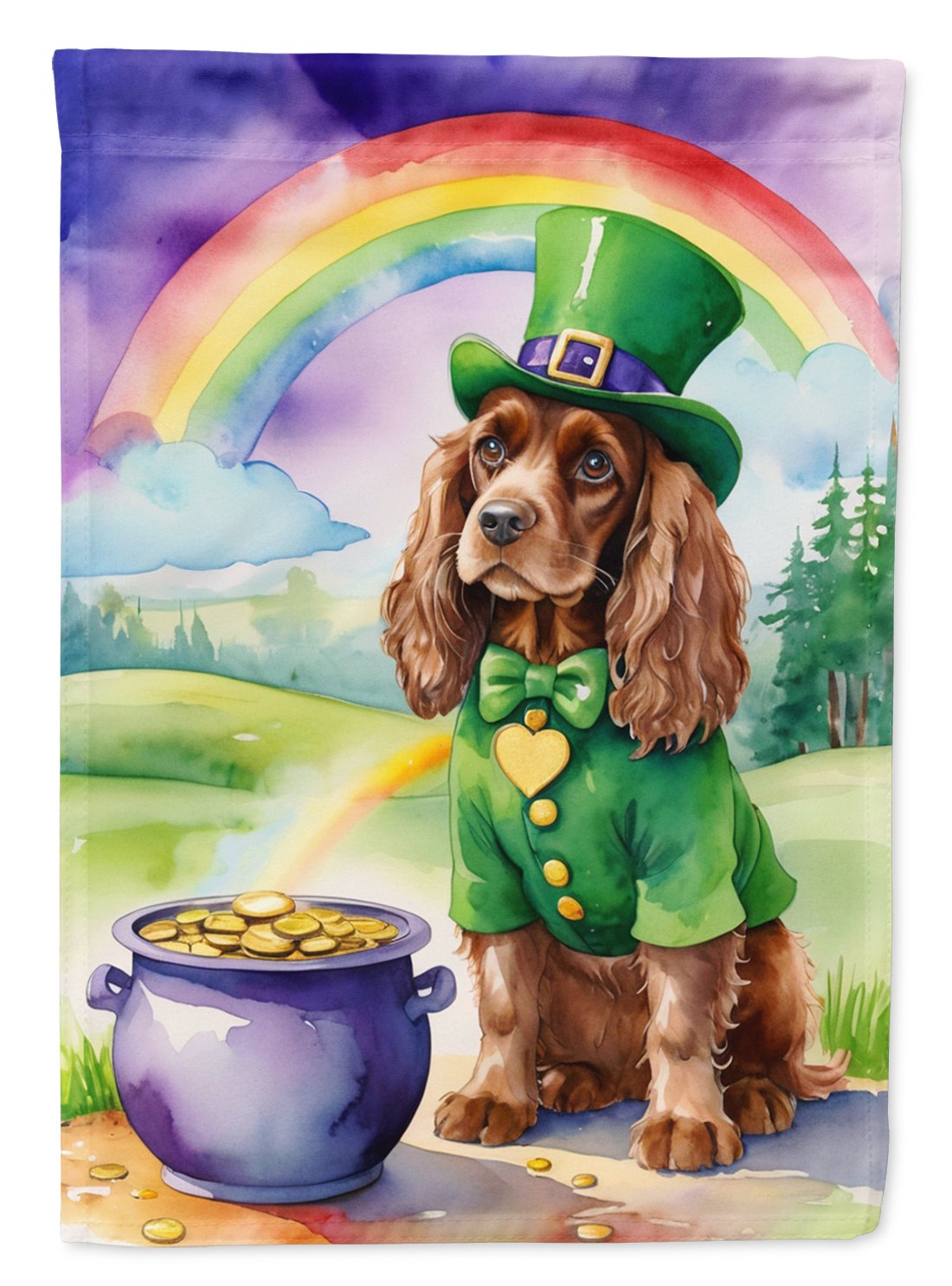 Cocker Spaniel St Patrick's Day House Flag 28 in x 40 in - Walmart.com